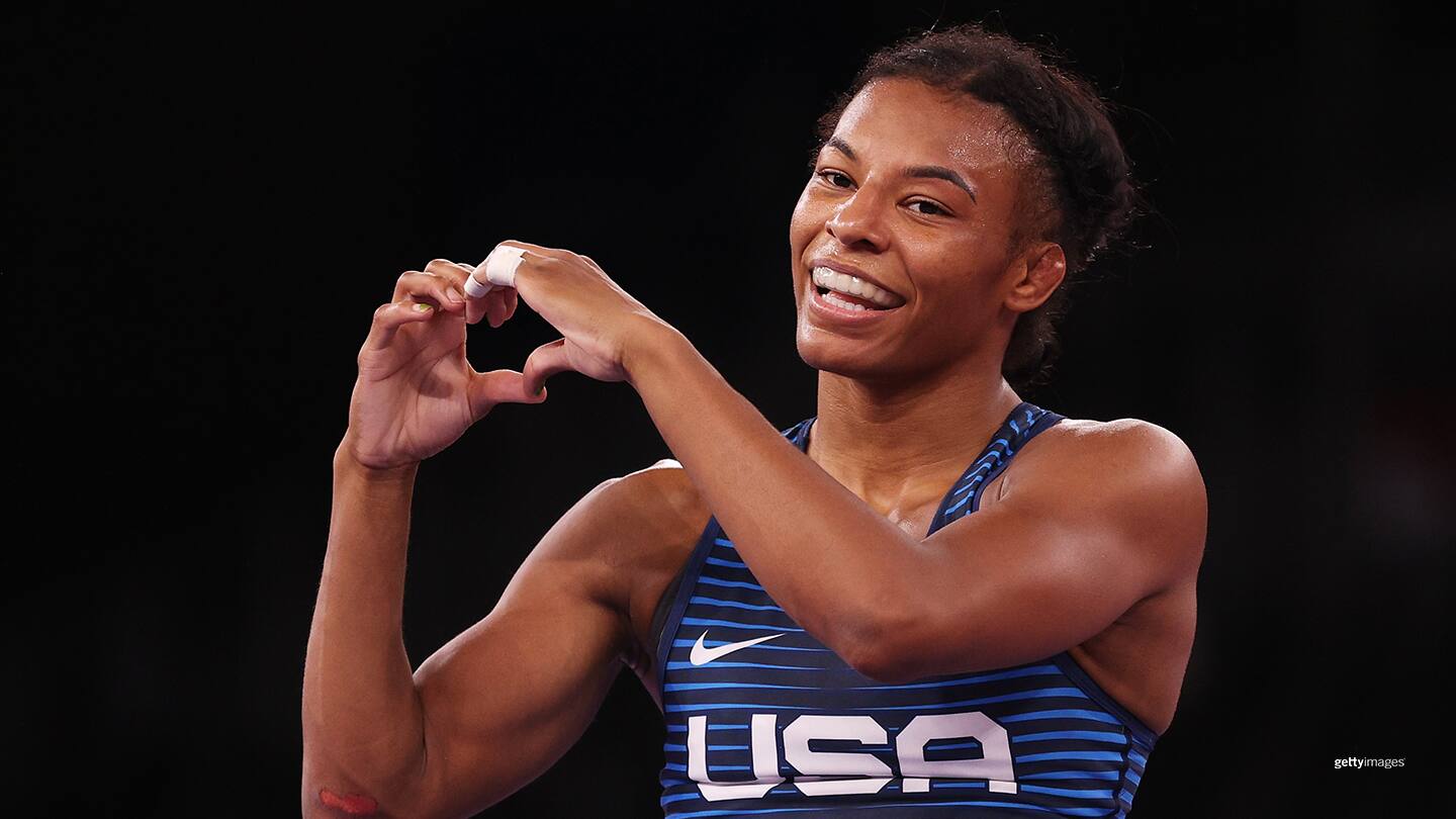 Wrestler Gable Steveson Scores Thrilling Buzzer-Beater Win To Take Gold Medal | Team USA